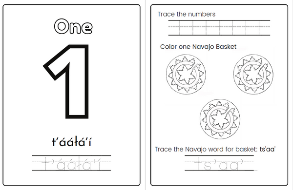 Navajo Children's Coloring Book: Numbers – Navajo Coloring Books